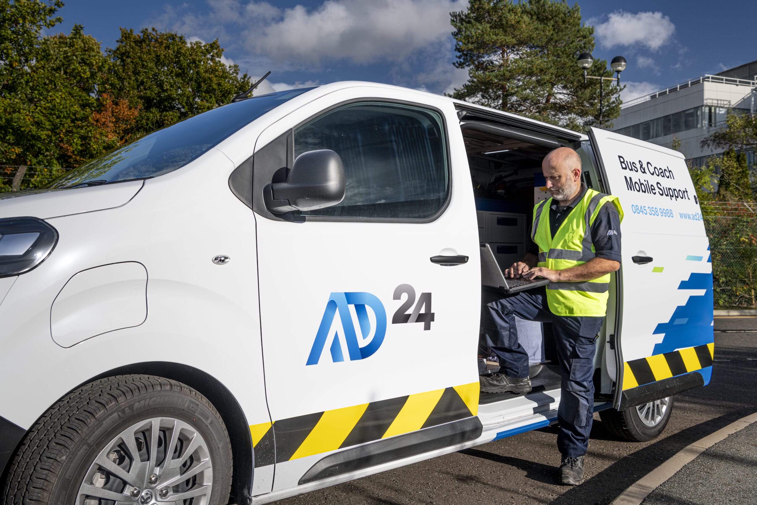 AD24 reduces emissions with electric vans as field service engineers ...